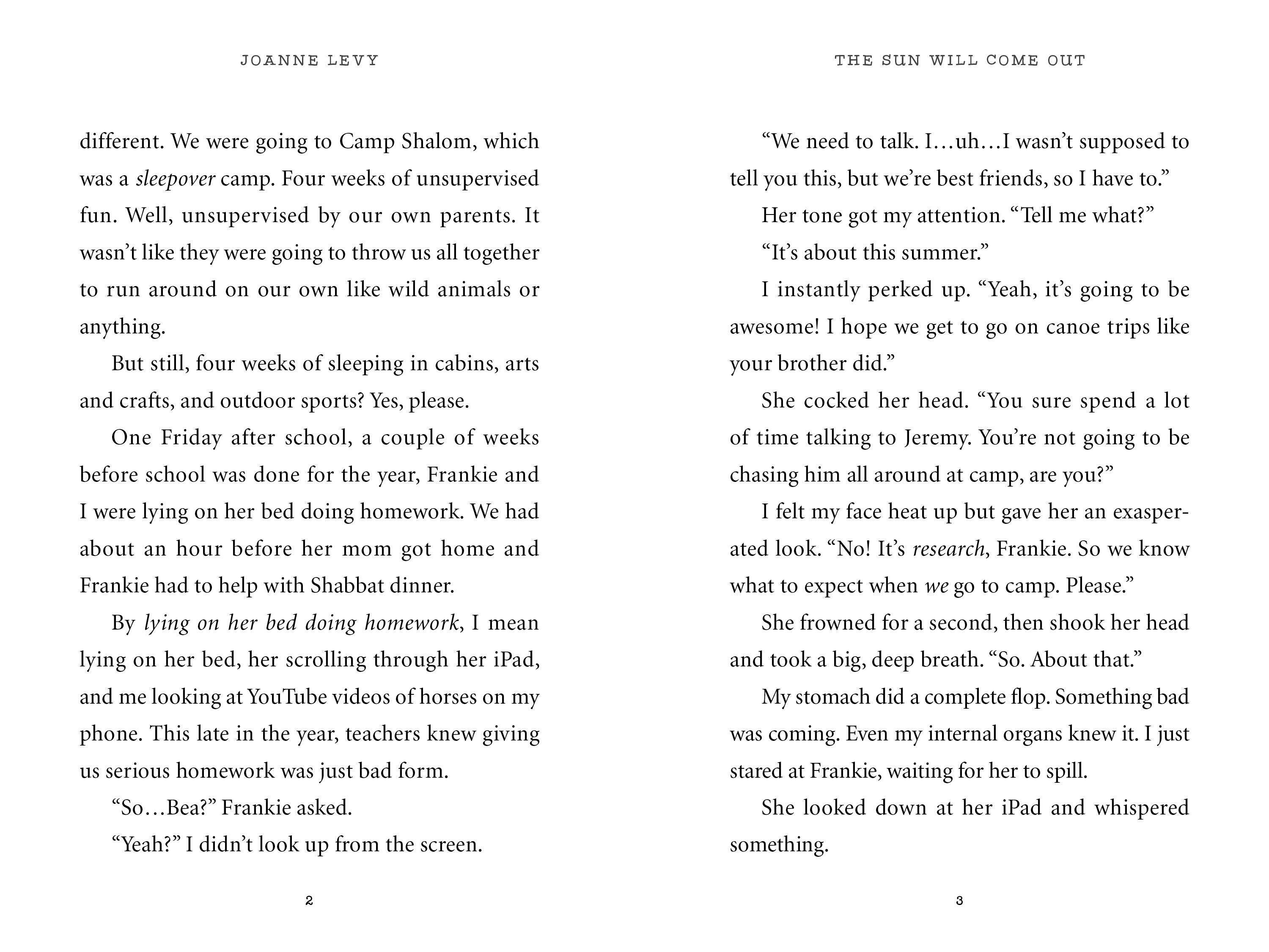 The Sun Will Come Out