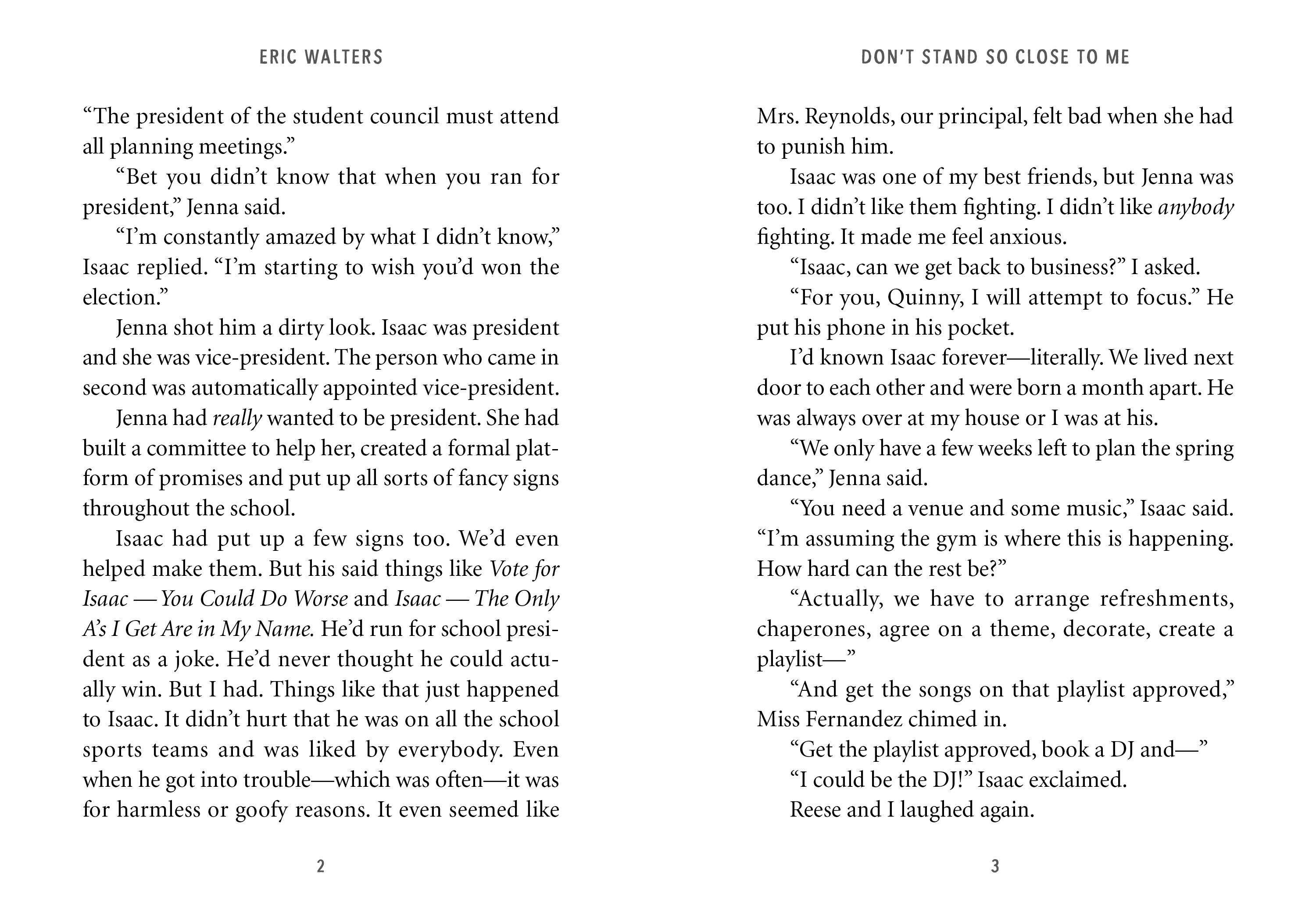 Don't Stand So Close to Me